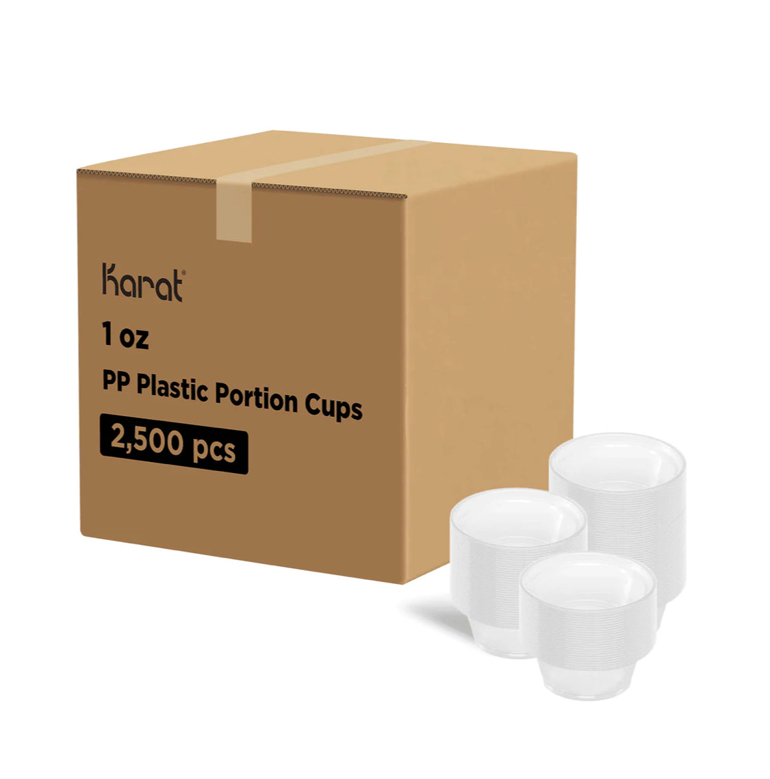1 oz Squat Portion Cups, PP Plastic, Clear - 2,500 pcs – CHA Supply